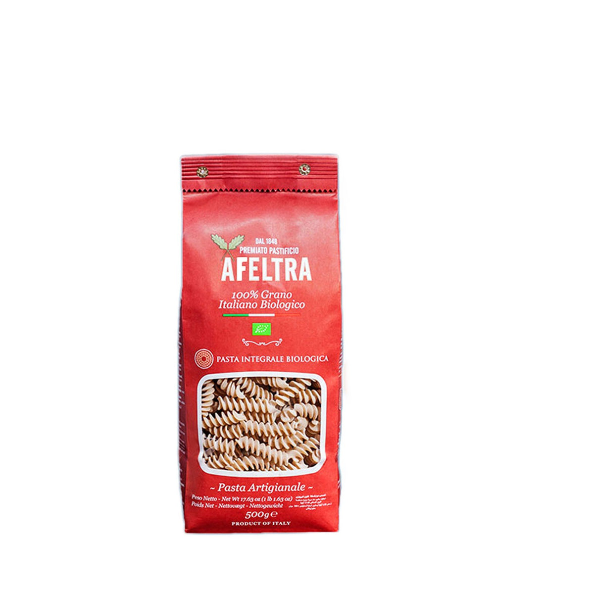 Afeltra - Whole Wheat PENNE RIGATE - Organic - 500g – Nonna's Pantry